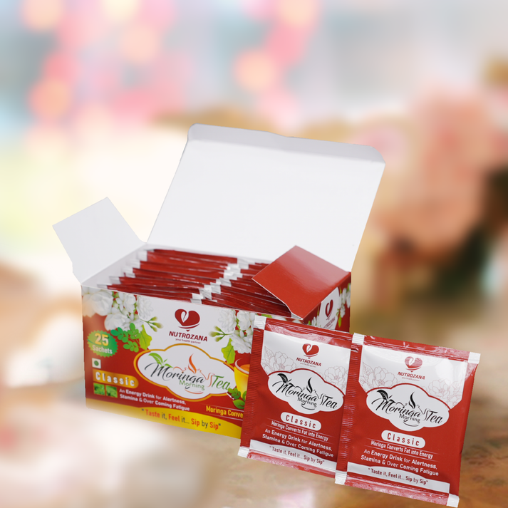 Moringa Morning Tea Classic - moringa leaf tea bags-Nutrozana